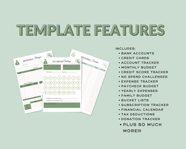 Editable Digital Budget Planner Printable Finance Tracker for Personal ...