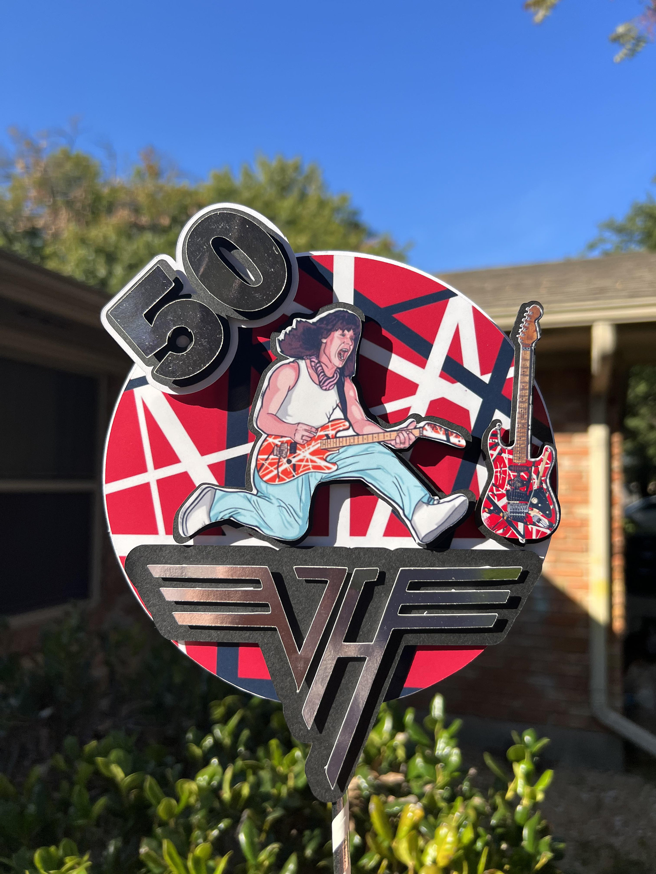 Van Halen Cake Topper - Etsy