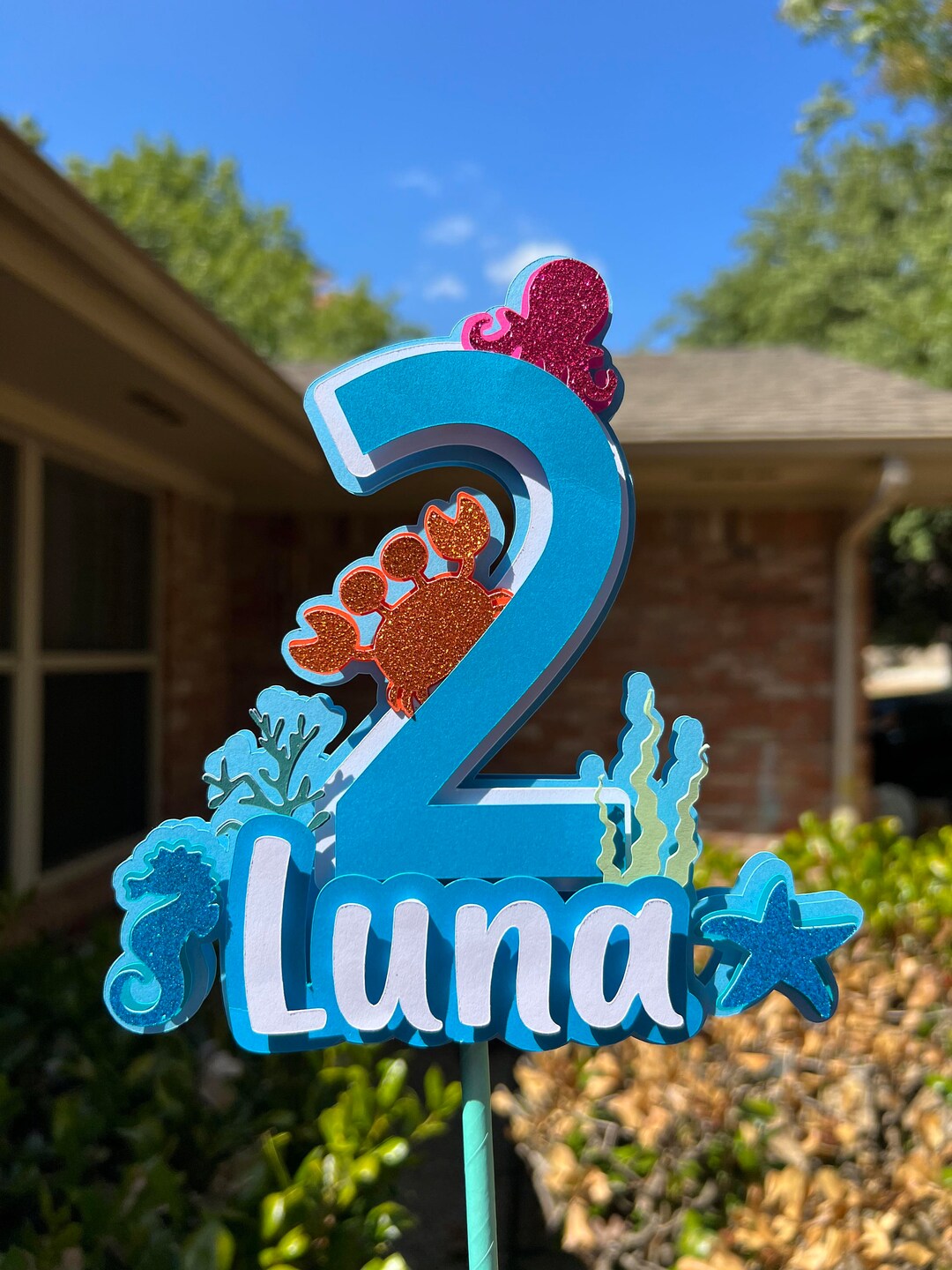 Under the Sea Cake Topper - Etsy