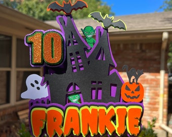 Halloween Haunted House 225-B185 Cake Topper - Etsy