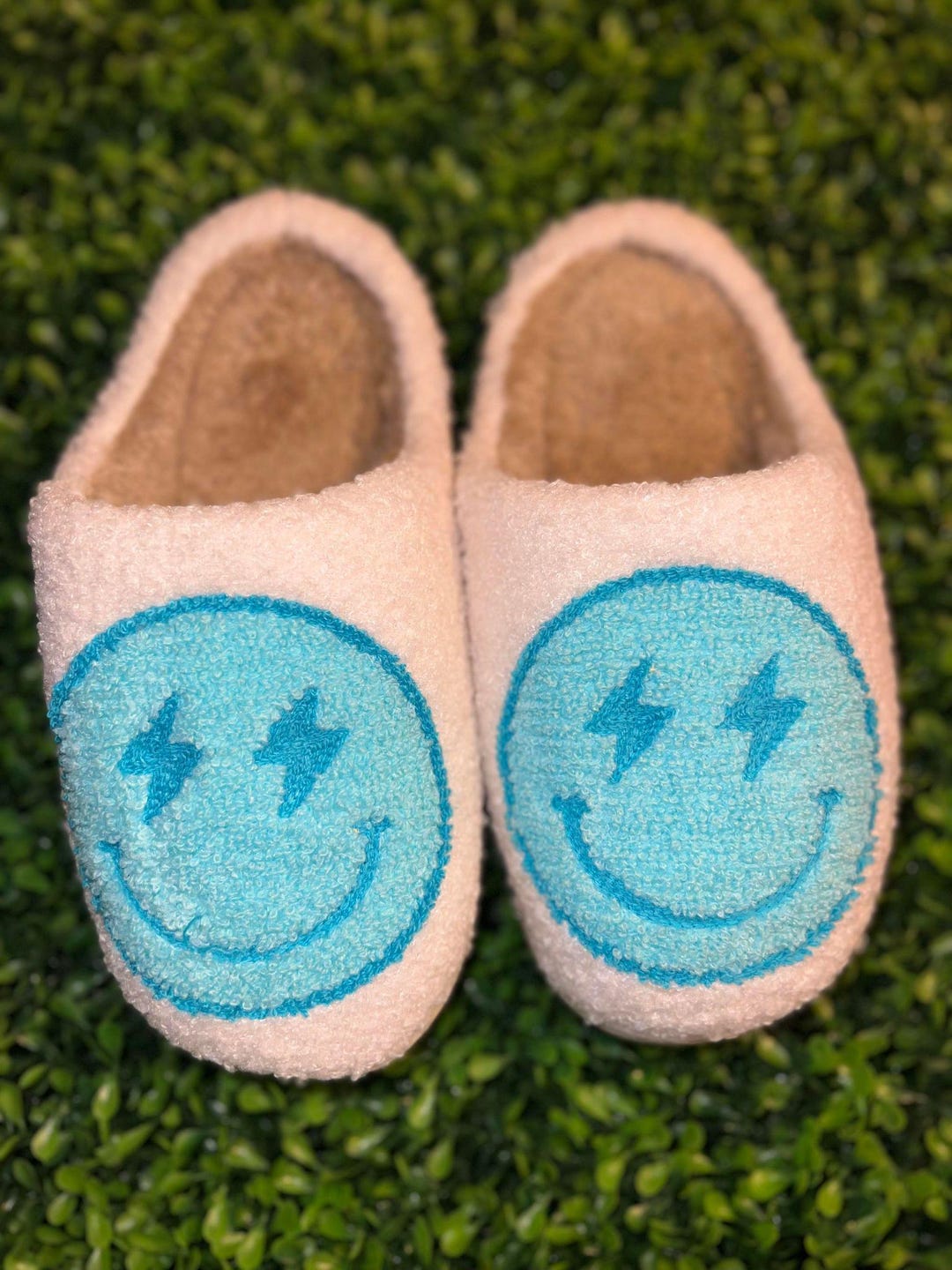 Blue Lightning Slippers - Etsy