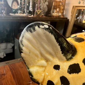 Vintage Ceramic Leopard Cub Statue - Etsy