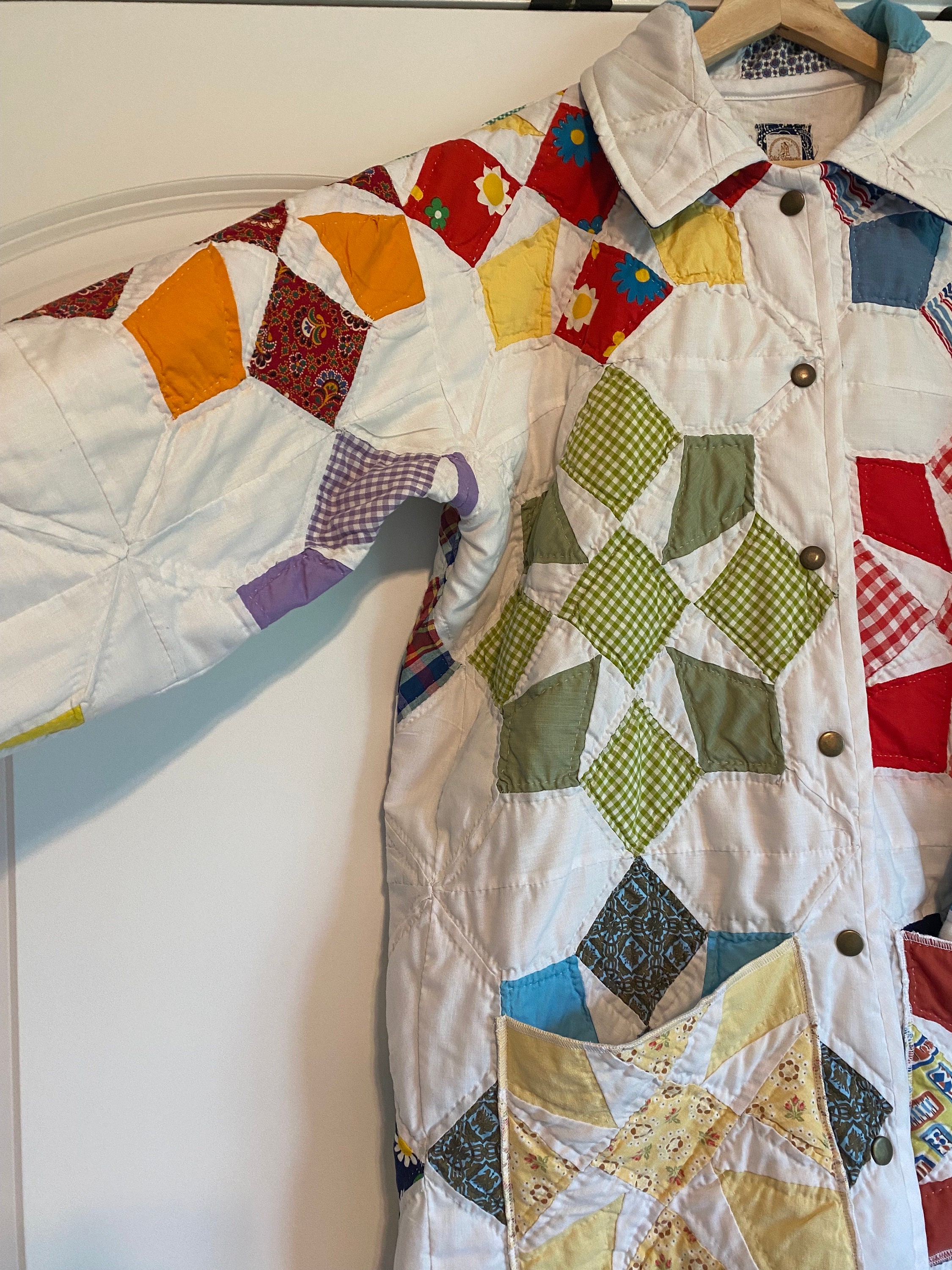 The Ranch-her Coat in Diamond Square Variant Quilt - Etsy