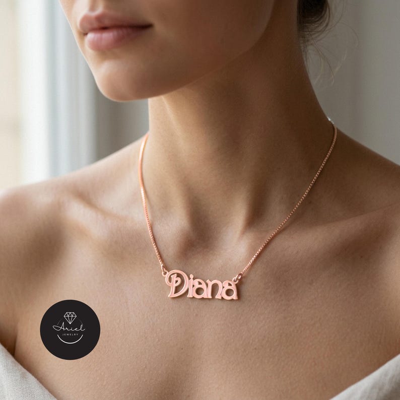 Custom Script Name Necklace in Sterling Silver - Etsy