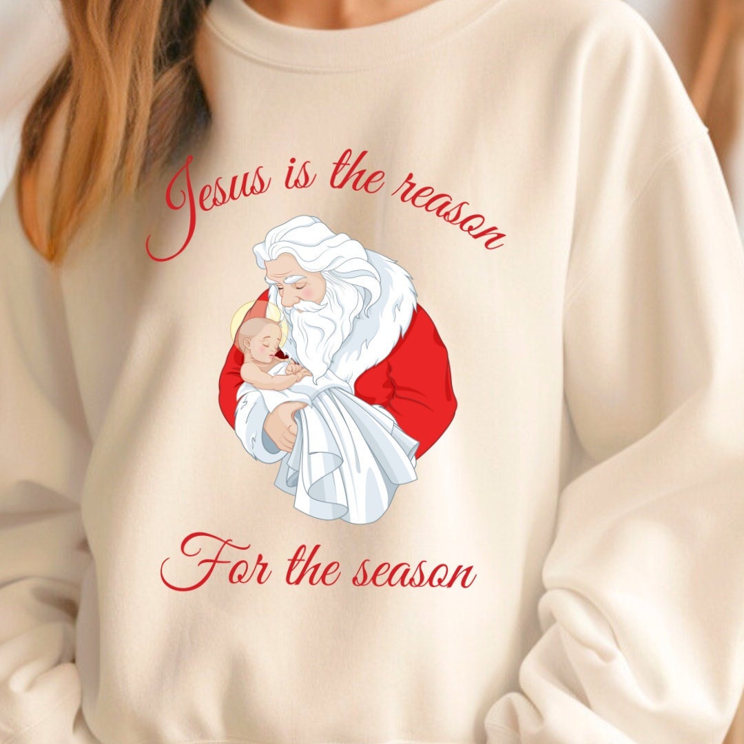 Jesus Christmas Sweater, Santa Sweater, Holiday Sweater, Christmas ...