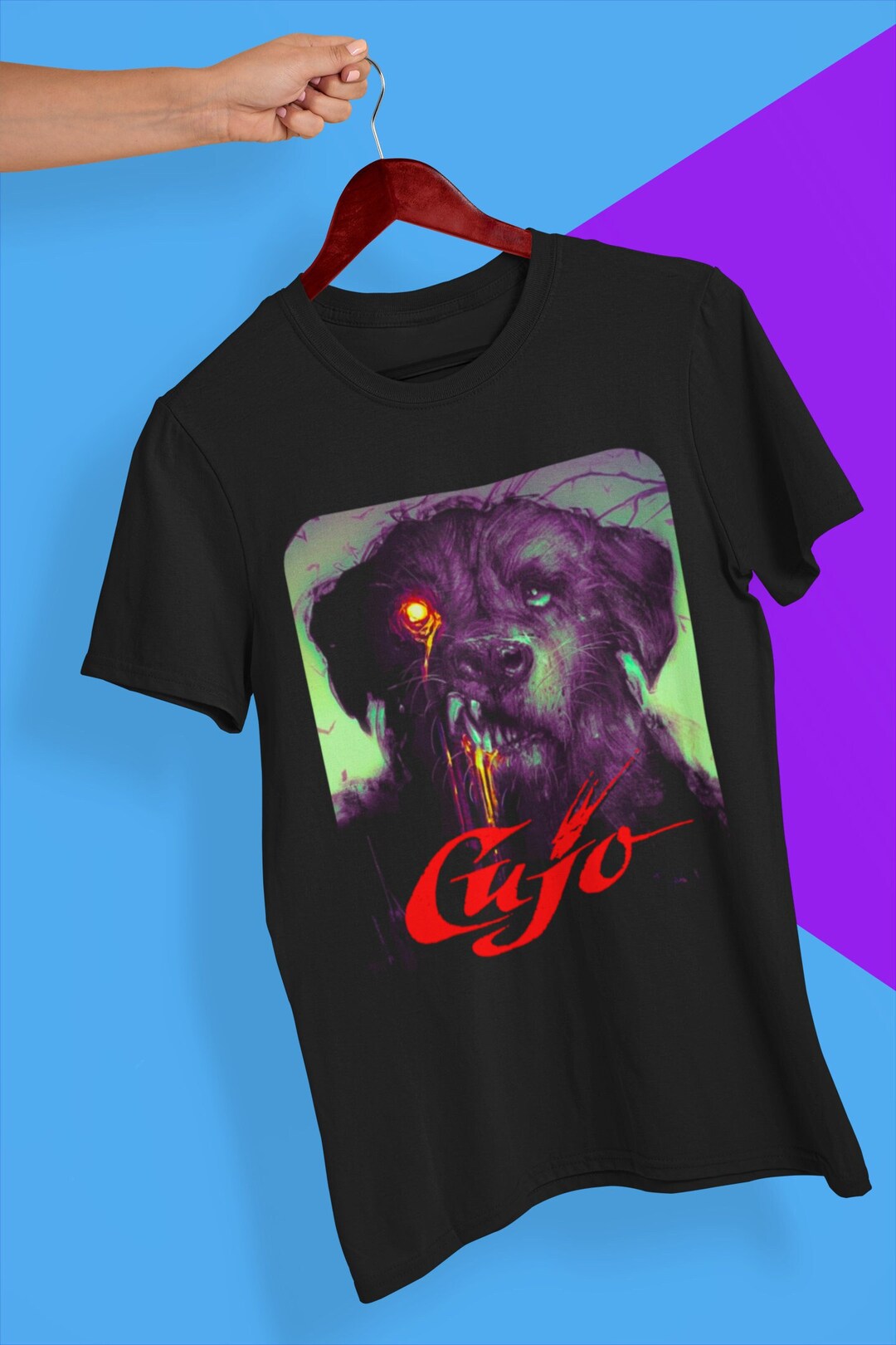 Cujo Unisex Movie T-shirt, Horror Fan Graphic Tee, Gift for Her, Gift ...