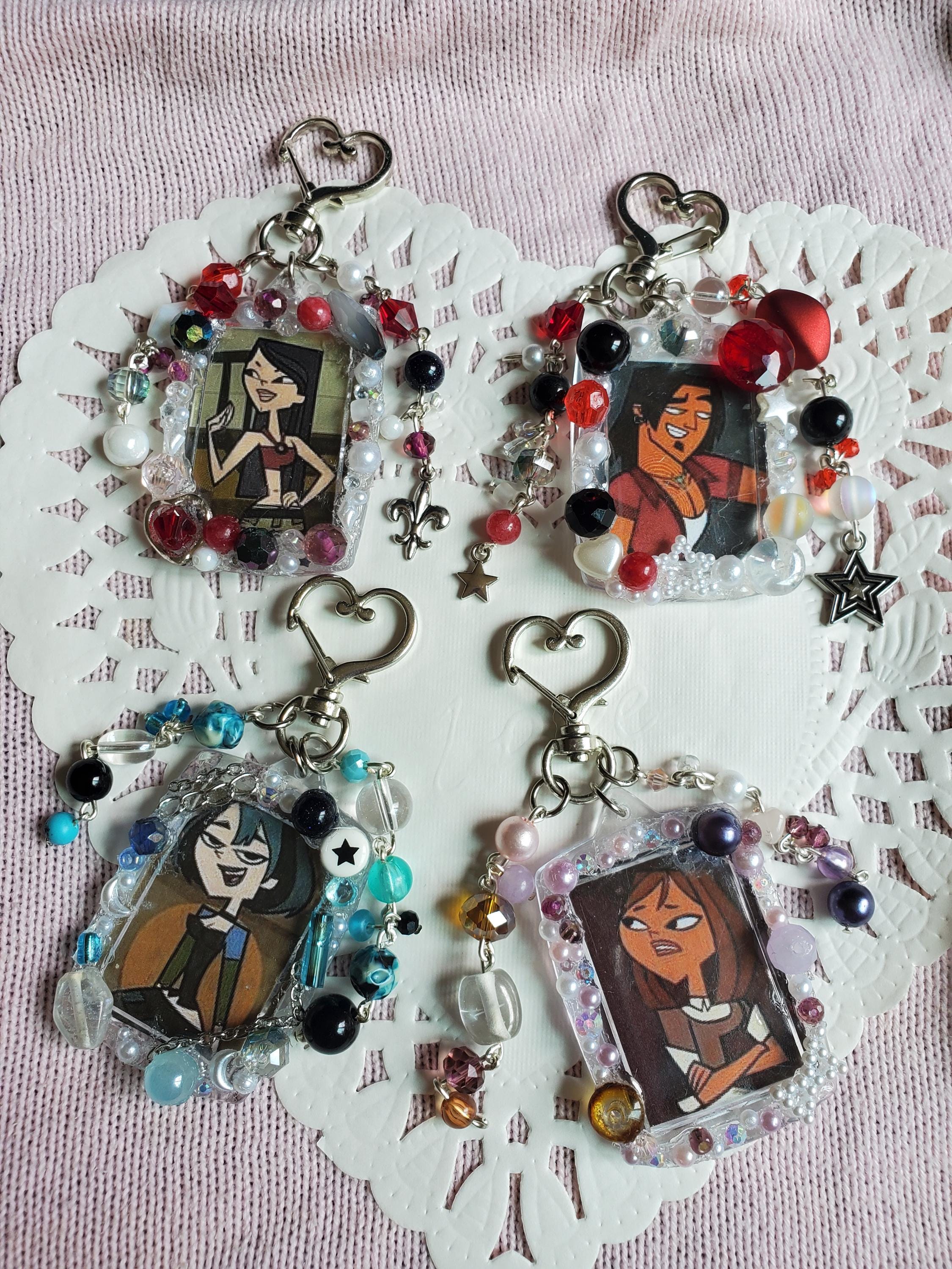 Total Drama Island Beaded Character Keychains - Etsy