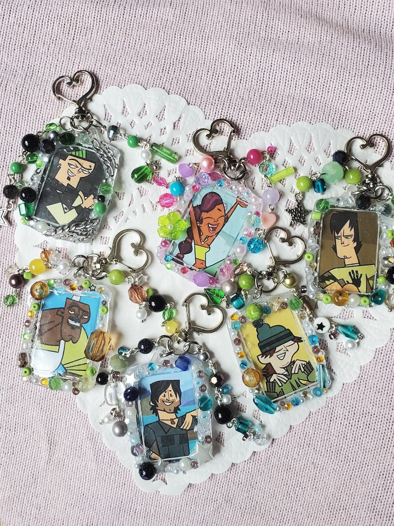 Total Drama Island Beaded Character Keychains - Etsy