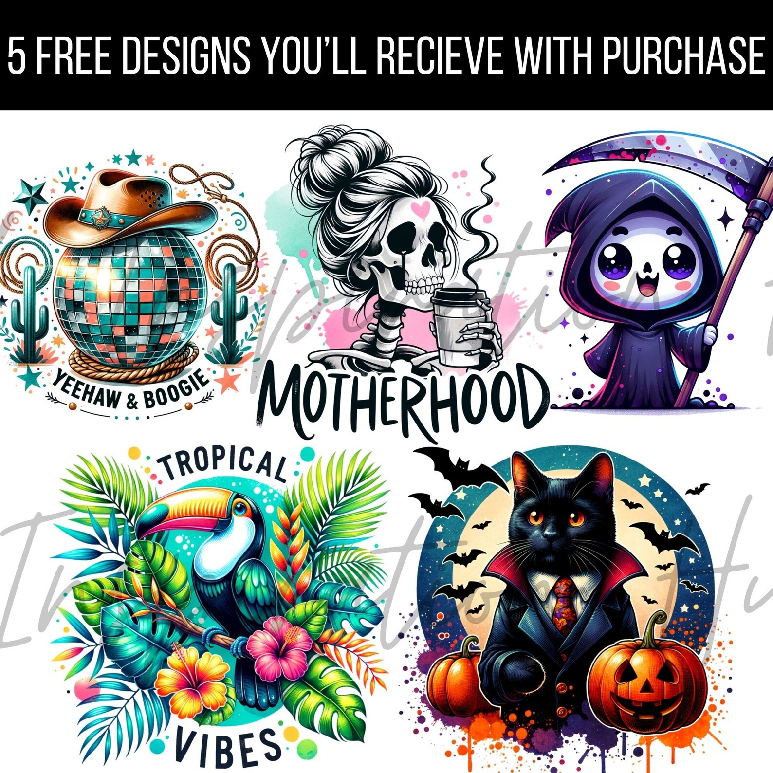 Tattooed Mom Skeleton SVG Cool Moms Club PNG Iced Coffee Sublimation ...