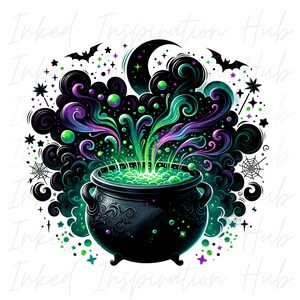 Halloween Potion Bottle Spooky Clipart PNG SVG 6PC Bundle Digital ...