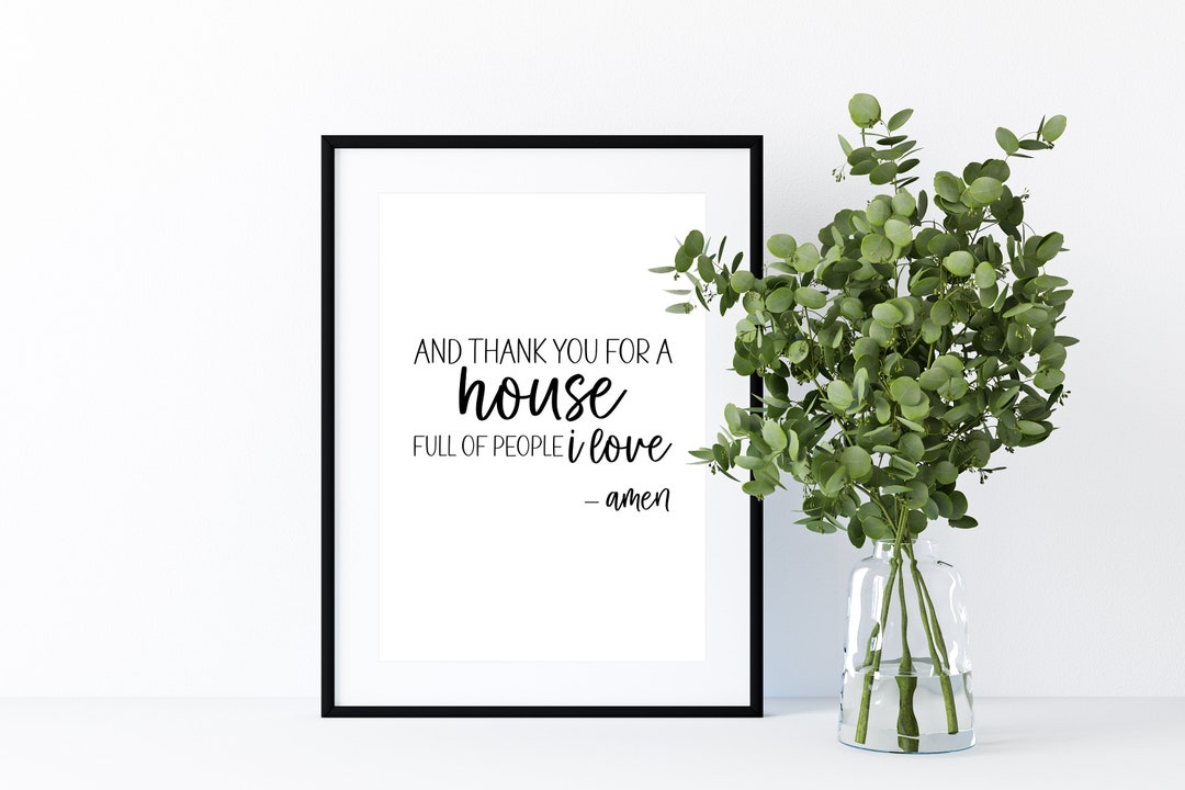 Christian Prayer Poster Printable Gift for Mom, Typography Wall Art ...