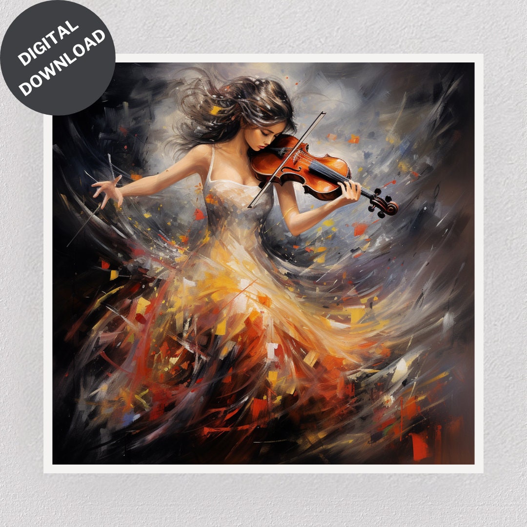 Abstract Expressionism Digital Printable Art Dust in the Wind ...