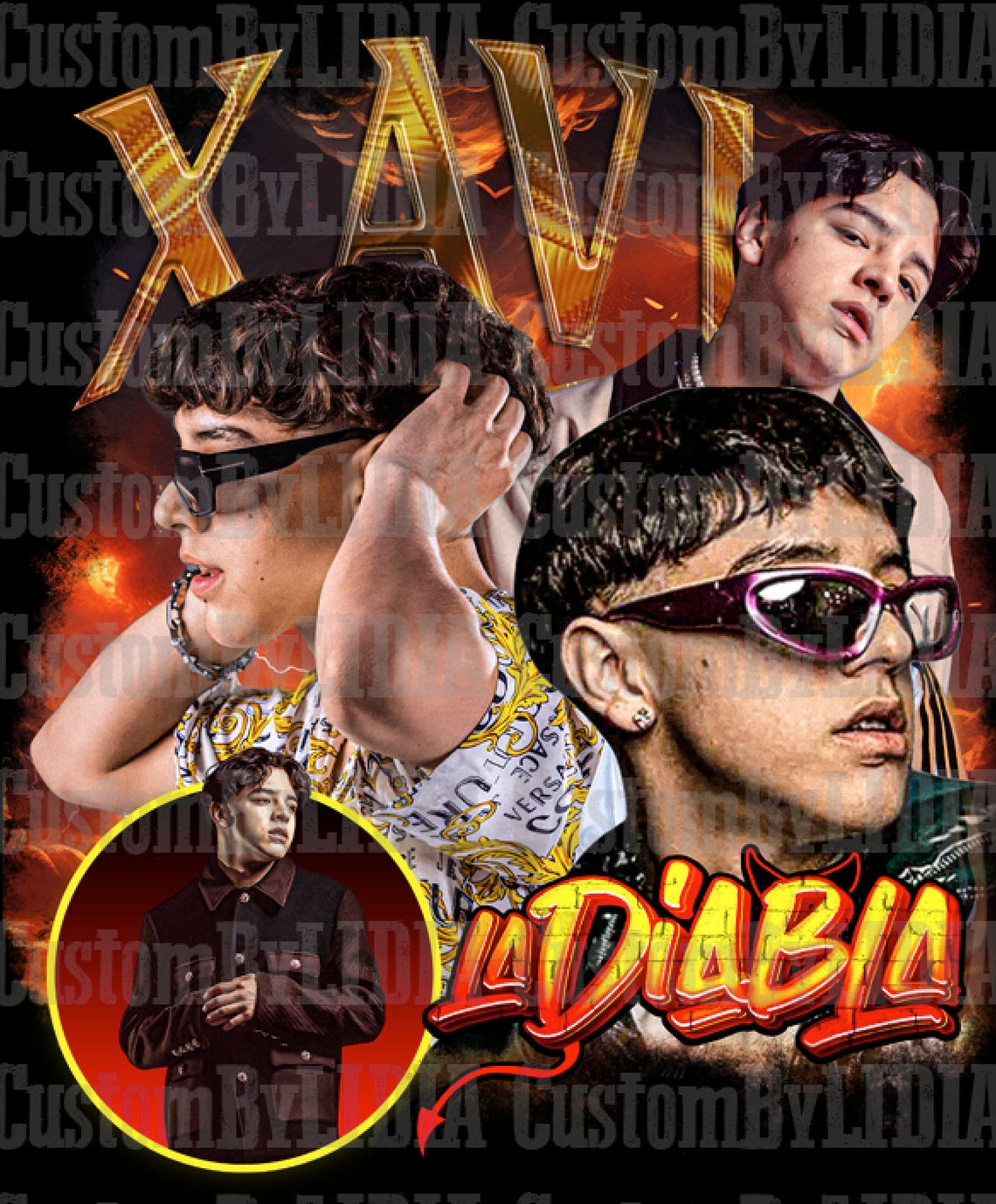 Xavi La Diabla Digital PNG - Etsy