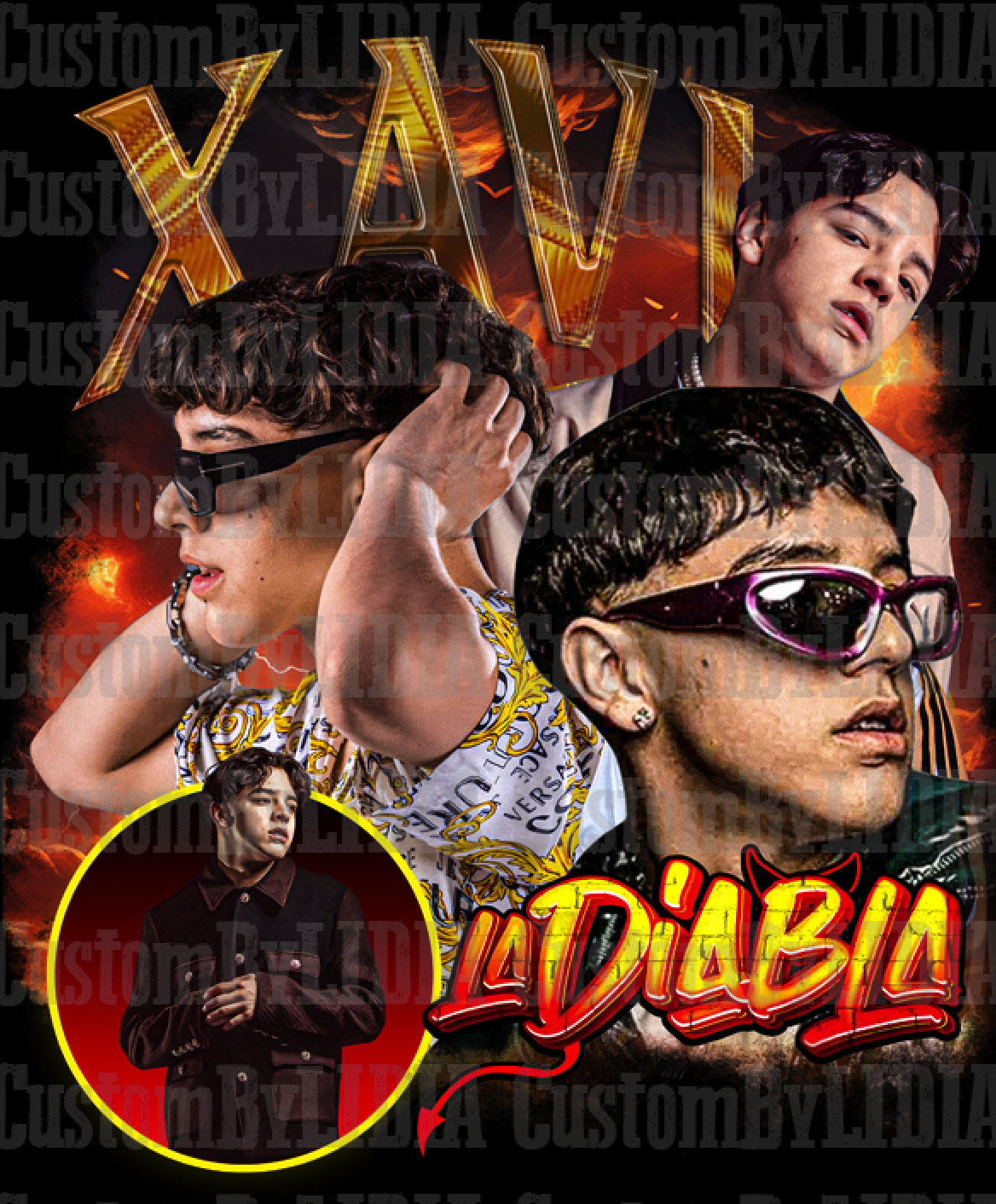 Xavi La Diabla Digital PNG - Etsy