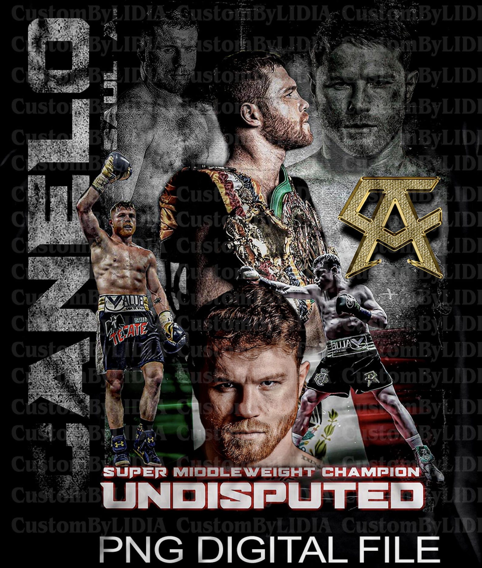 Canelo Undisputed Png Digital File PNG - Etsy
