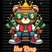The King , Bear Cute Bear Hip Hop,eps ,PDF,PNG Printing,dtf,dtg - Etsy