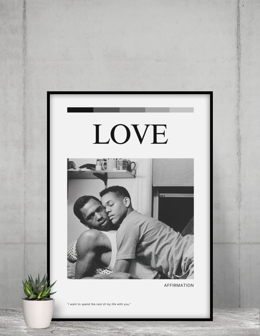 Affirmation Manifesting Poster / Romantic Love Affirmation Photo Poster ...