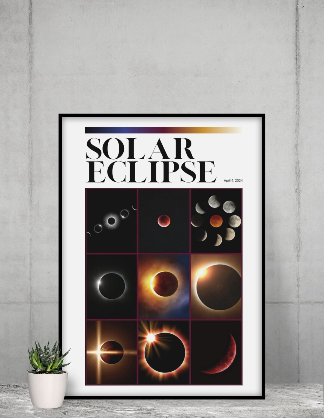 Solar Eclipse / Astrology Poster / Moon Poster / Art Gift / Print Wall ...