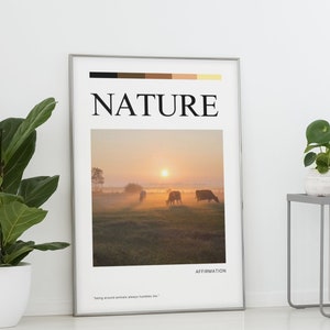 Nature Affirmation Manifesting Poster / Calming Affirmation Photo ...