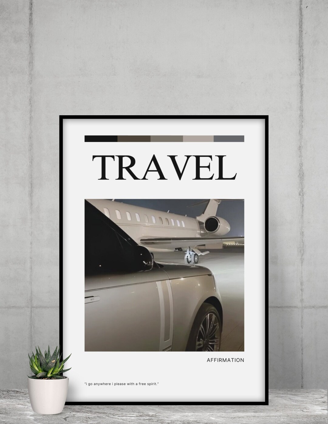 Affirmation Poster / Travel Affirmation Photo Poster / Minimal ...