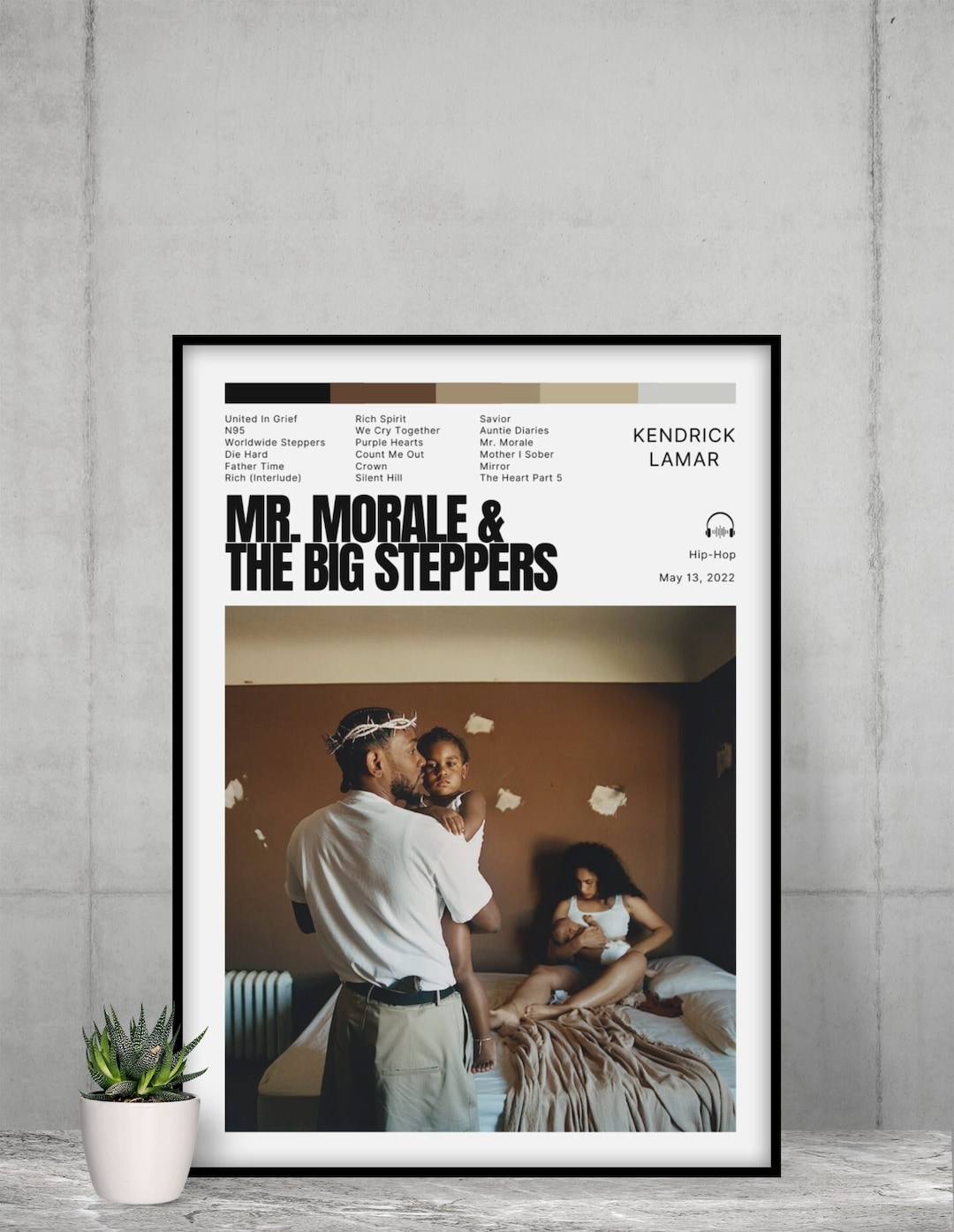 Kendrick Lamar Posters / Mr. Morale & the Big Steppers Poster/ Album ...