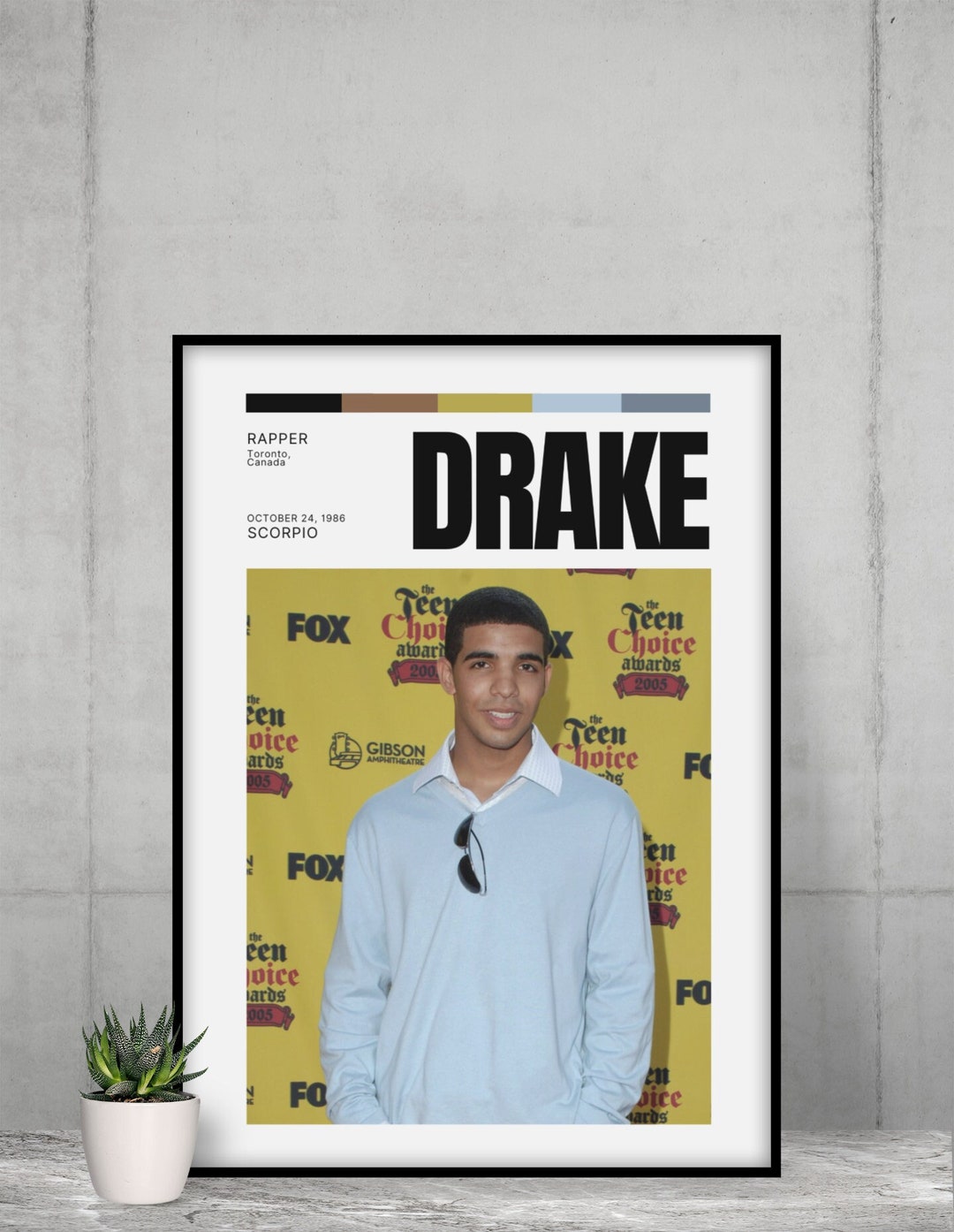 Drake / Degrassi Photo Popstar Poster / Minimal Aesthetic Poster / Art ...