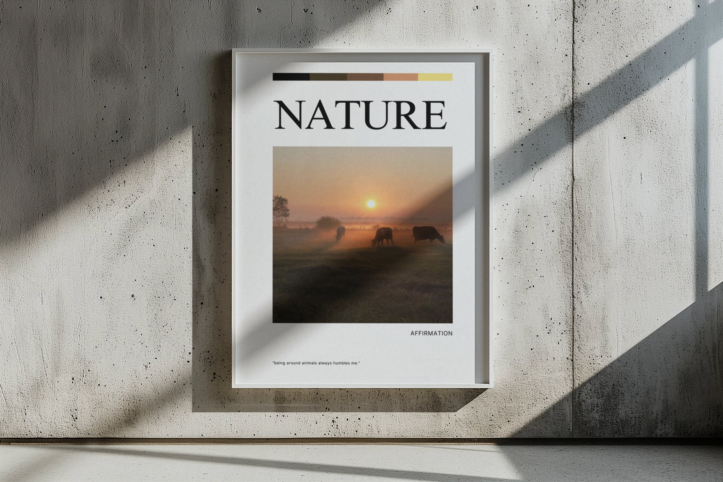 Nature Affirmation Manifesting Poster / Calming Affirmation Photo ...