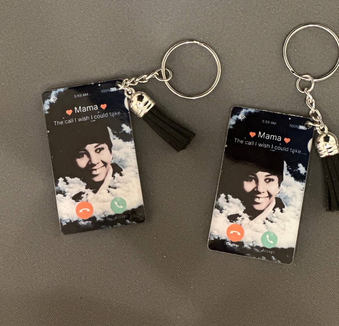 Memorial Phone Call Keychain, the Call I Wish I Could Make Custom ...