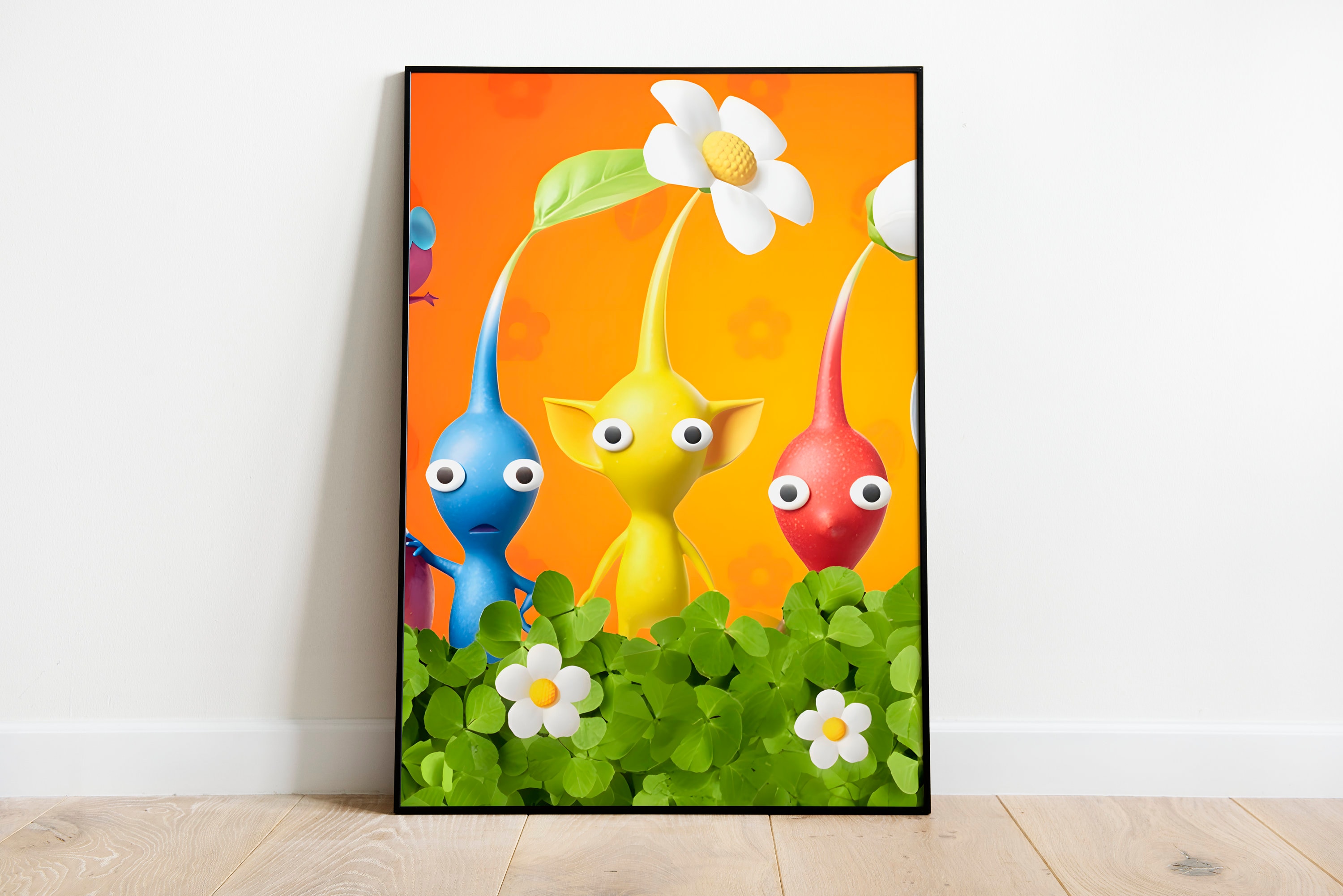 Pikmin Poster Blue, Yellow, Red Art Print - Etsy