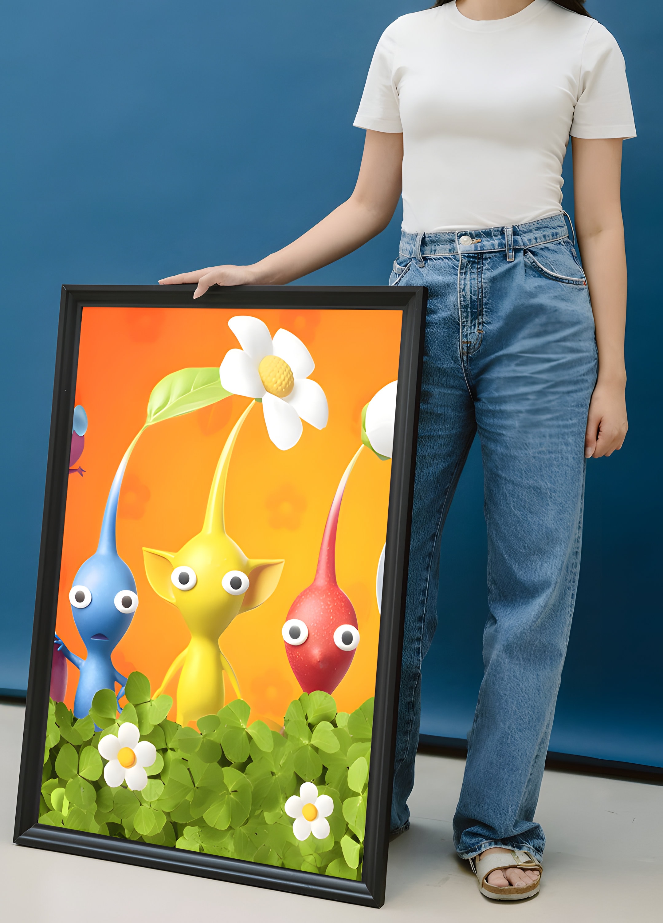 Pikmin Poster Blue, Yellow, Red Art Print - Etsy