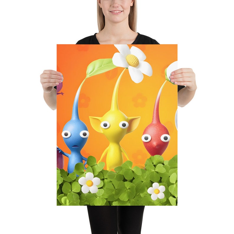 Pikmin Poster Blue, Yellow, Red Art Print - Etsy