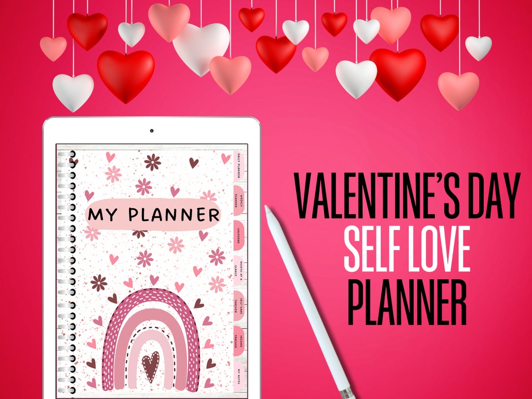 Self Love Valentine's Day Planner - Self Care for VDAY, Plan Your ...