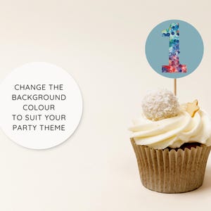 Printable Number 1 Cake Topper | Instant Digital Download | Children's ...