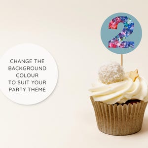 Printable Number Two Cake Topper Template | Instant Digital Download ...