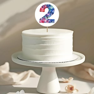 Printable Number Two Cake Topper Template | Instant Digital Download ...