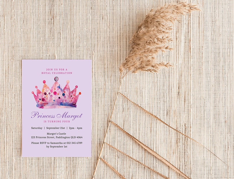 Royal Celebration | Instant Digital Download | Princess Party | Kids ...
