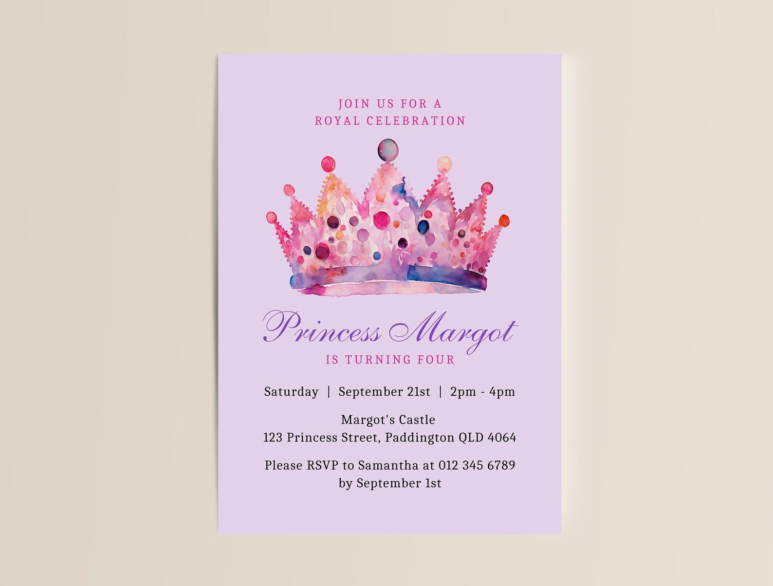 Royal Celebration | Instant Digital Download | Princess Party | Kids ...