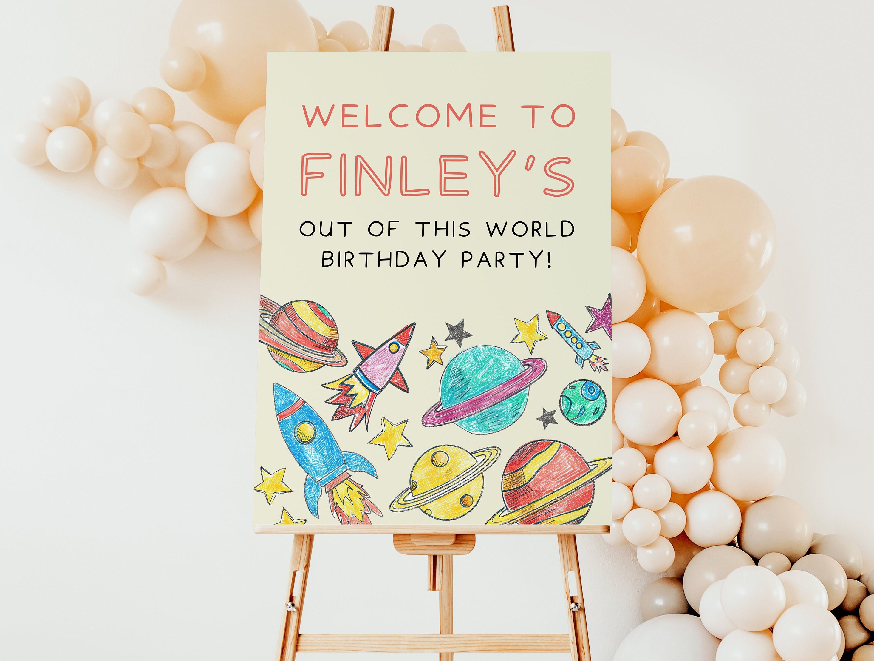 Out of This World Welcome Sign | Instant Digital Download | Children's ...