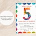 Printable Number Five Cake Topper Template | Instant Digital Download ...