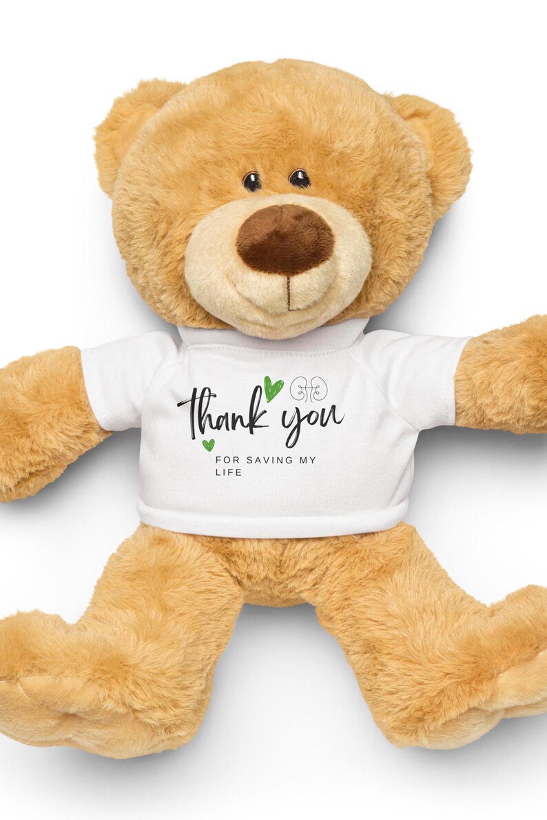 Teddy Bear Living Kidney Donor Gift Organ Donation Thank You Gift Post ...