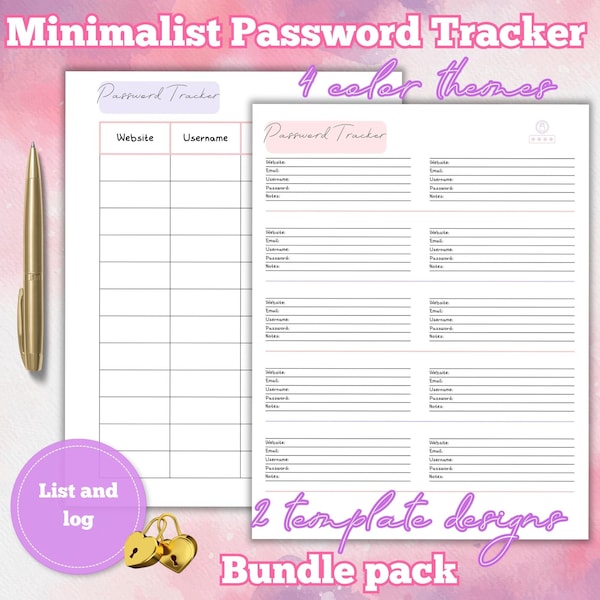 Password Printable - Etsy