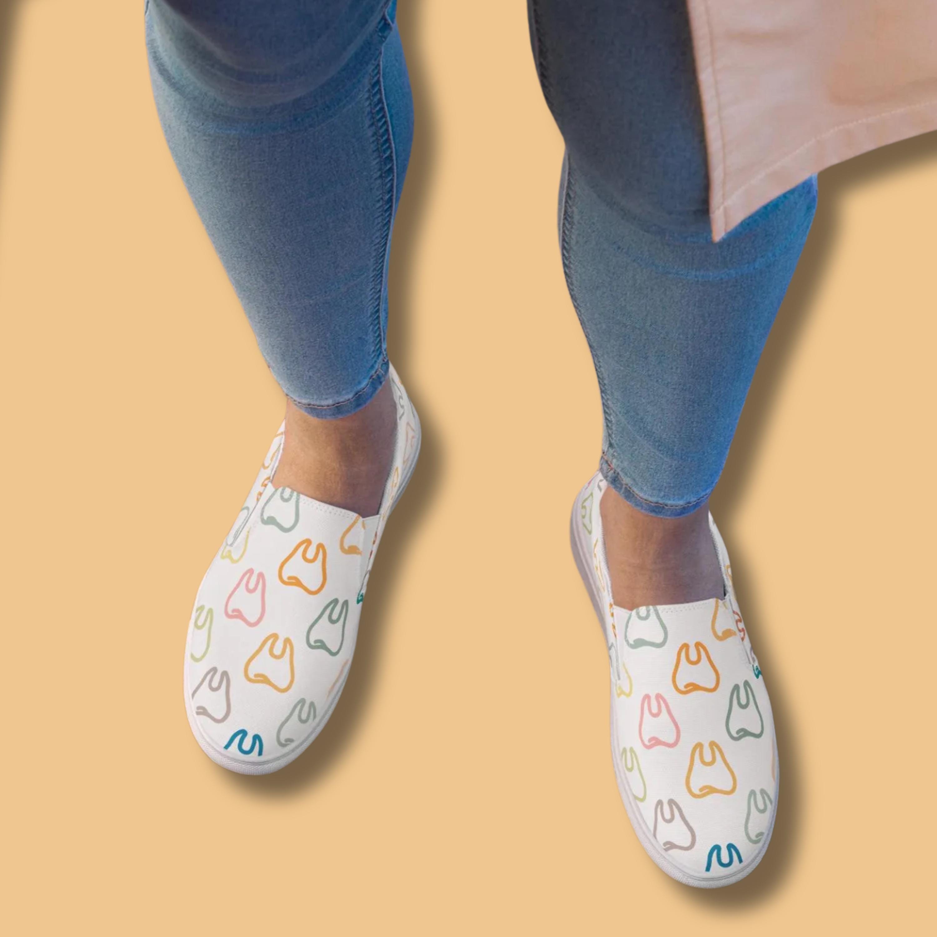 Dentist Shoes Tooth Pattern Dental Hygienist Footwear Orthodontist ...