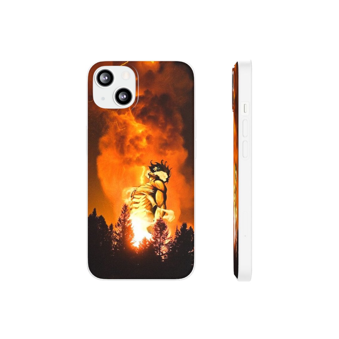 Eren Yeager Titan Form Anime Phone Case, Eren Yeager Attack on Titan ...