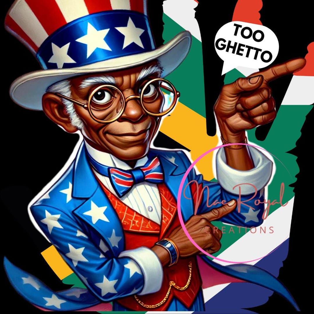 Uncle Sam Unbothered Unfiltired Bold Splash Art - Etsy