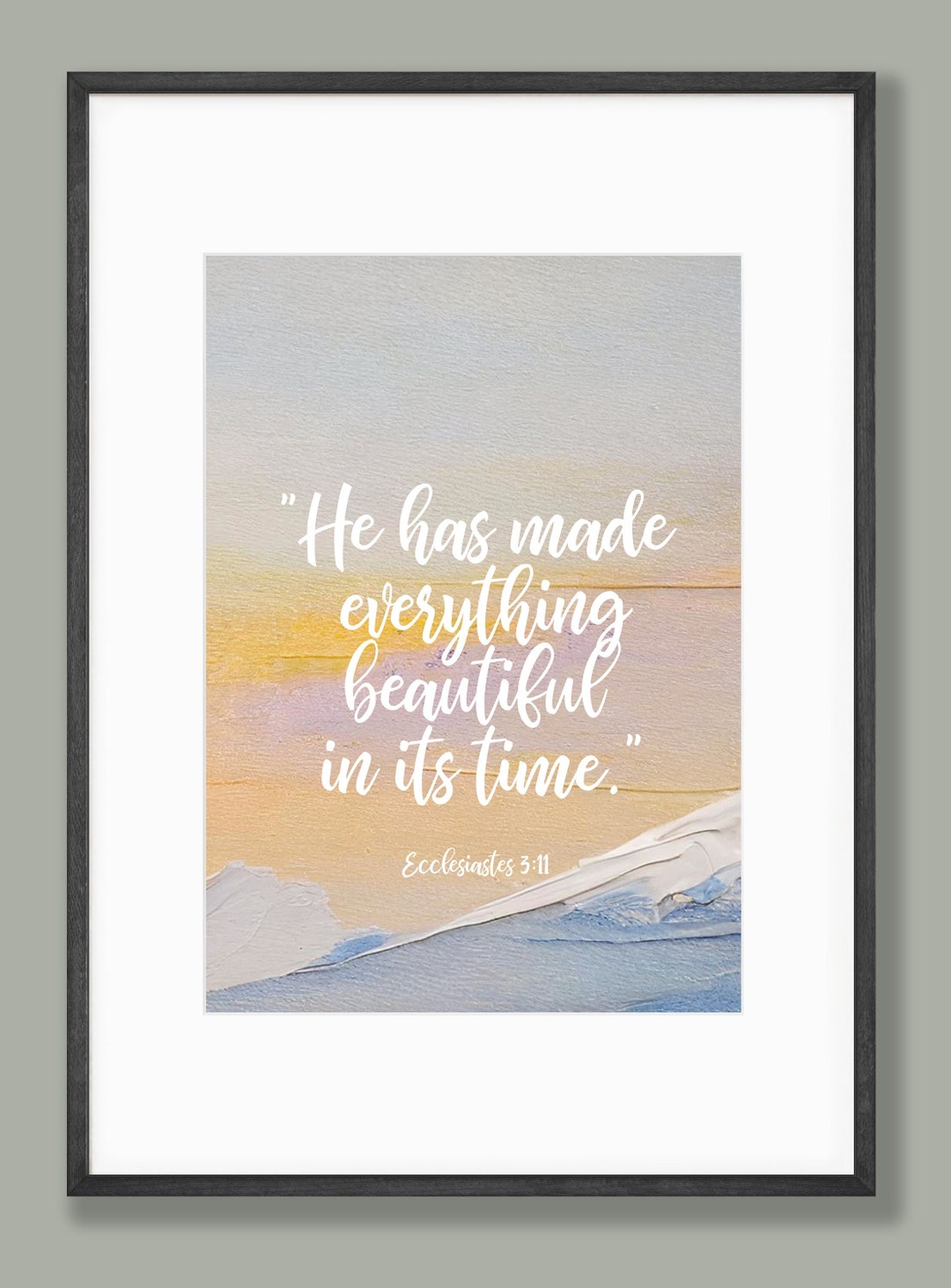 Beautiful Spring Bible Verse Digital Download Print, Wall Art ...