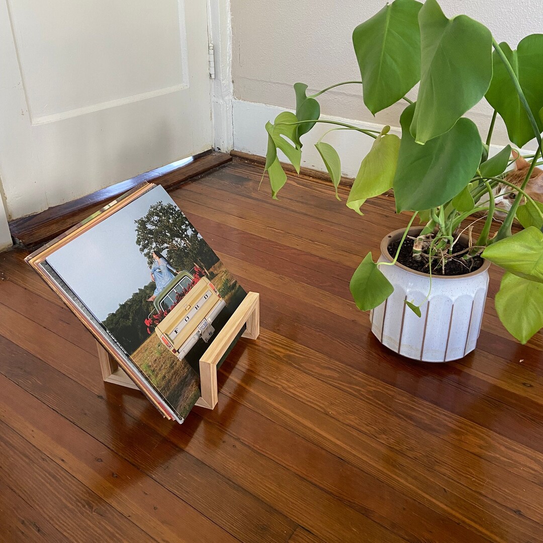 Handmade Hardwood Vinyl Record Storage Display Rack, Free Shipping ...