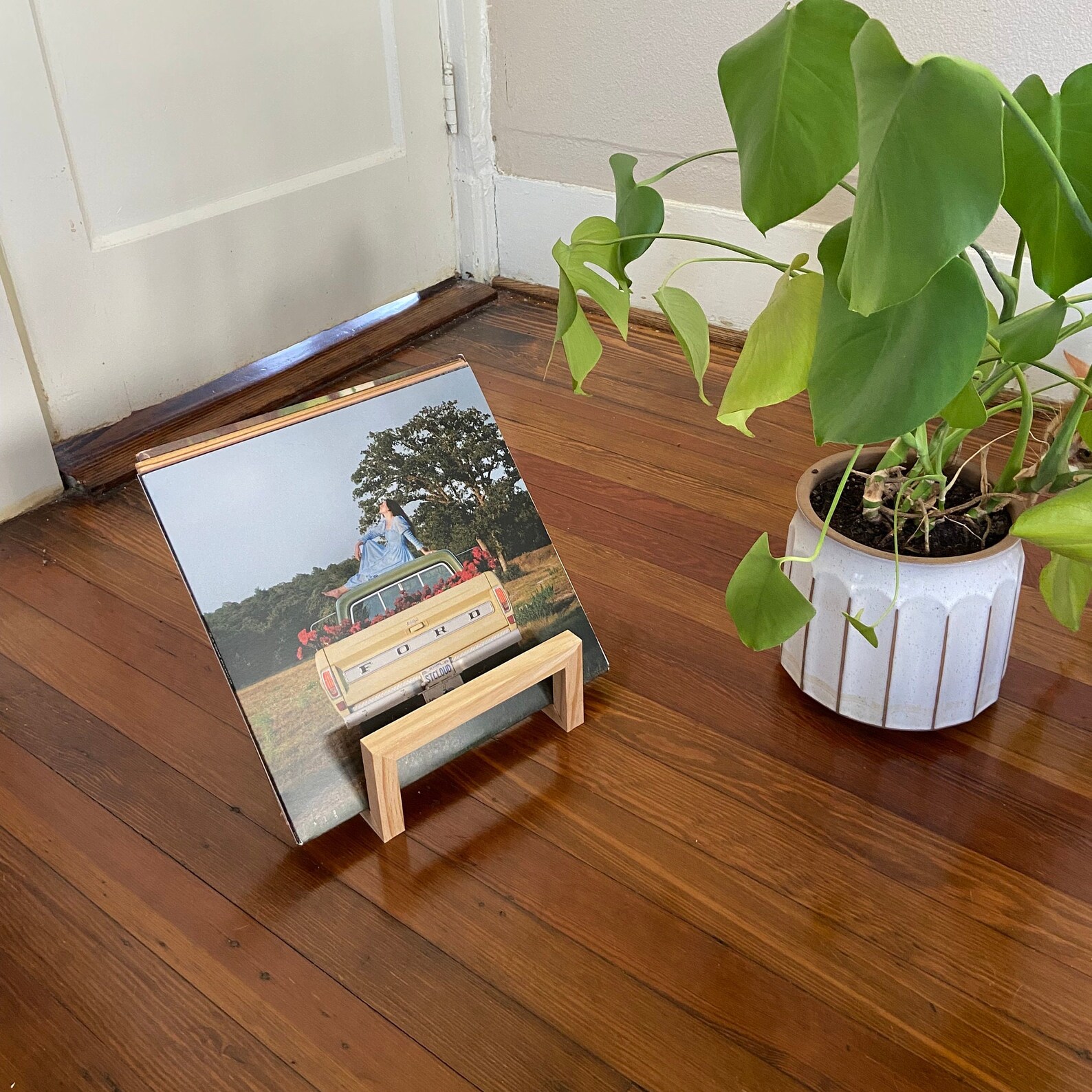 Handmade Hardwood Vinyl Record Storage Display Rack, Free Shipping ...