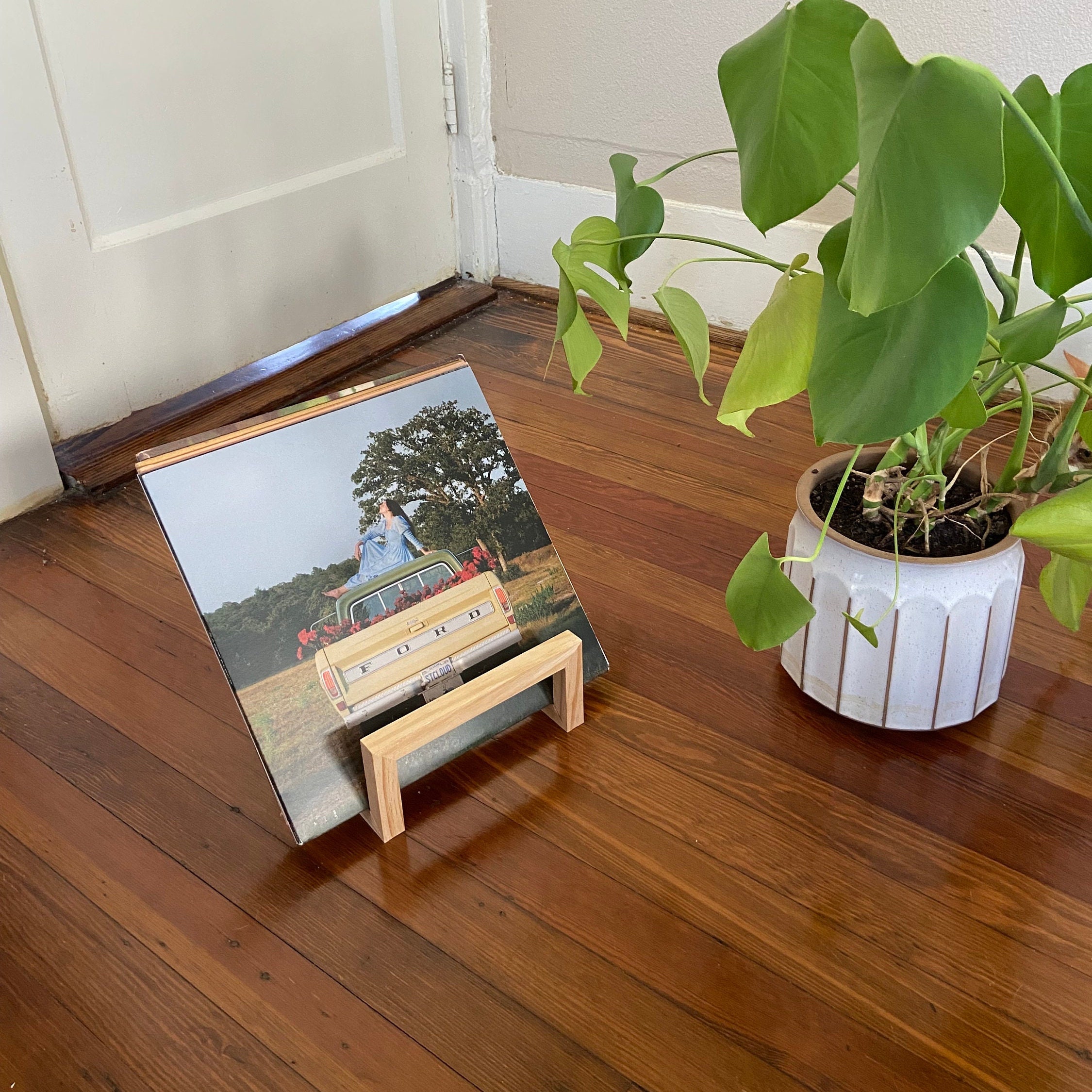 Handmade Hardwood Vinyl Record Storage Display Rack, Free Shipping ...