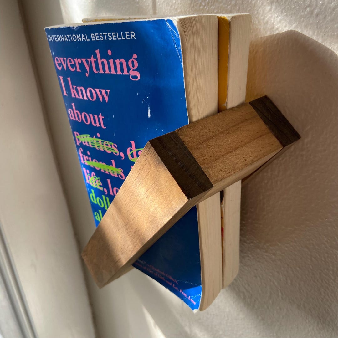 Handmade Wall Mounted Wooden Book Display Floating Shelves (set of 3 ...