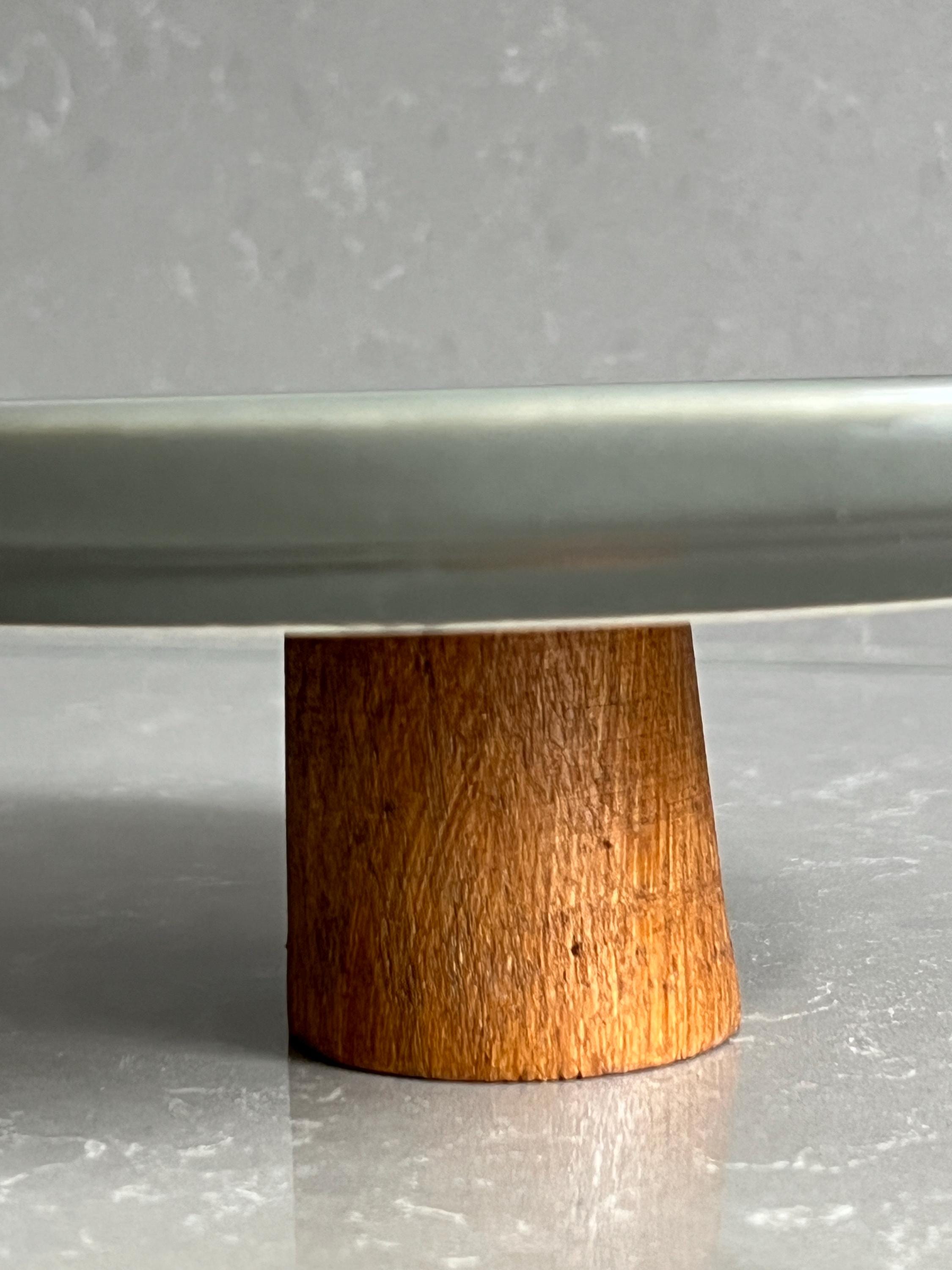 Cake Stand, Gray Cake Platter, Ceramic Cakestand, Gray Serving Plate ...